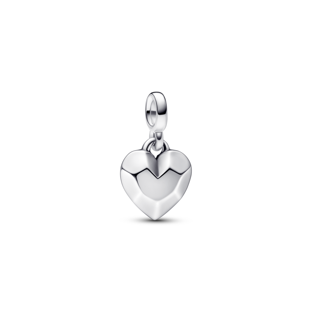 PANDORA Mini Conta Pendente Coração Facetado Pandora ME (Ref. 792305C00 ...