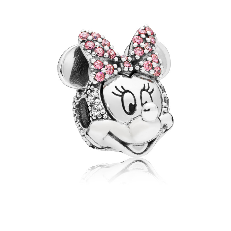 PANDORA Clip Disney Minnie Mouse Pink Pavé Bow 797496CZS | Marcolino Link