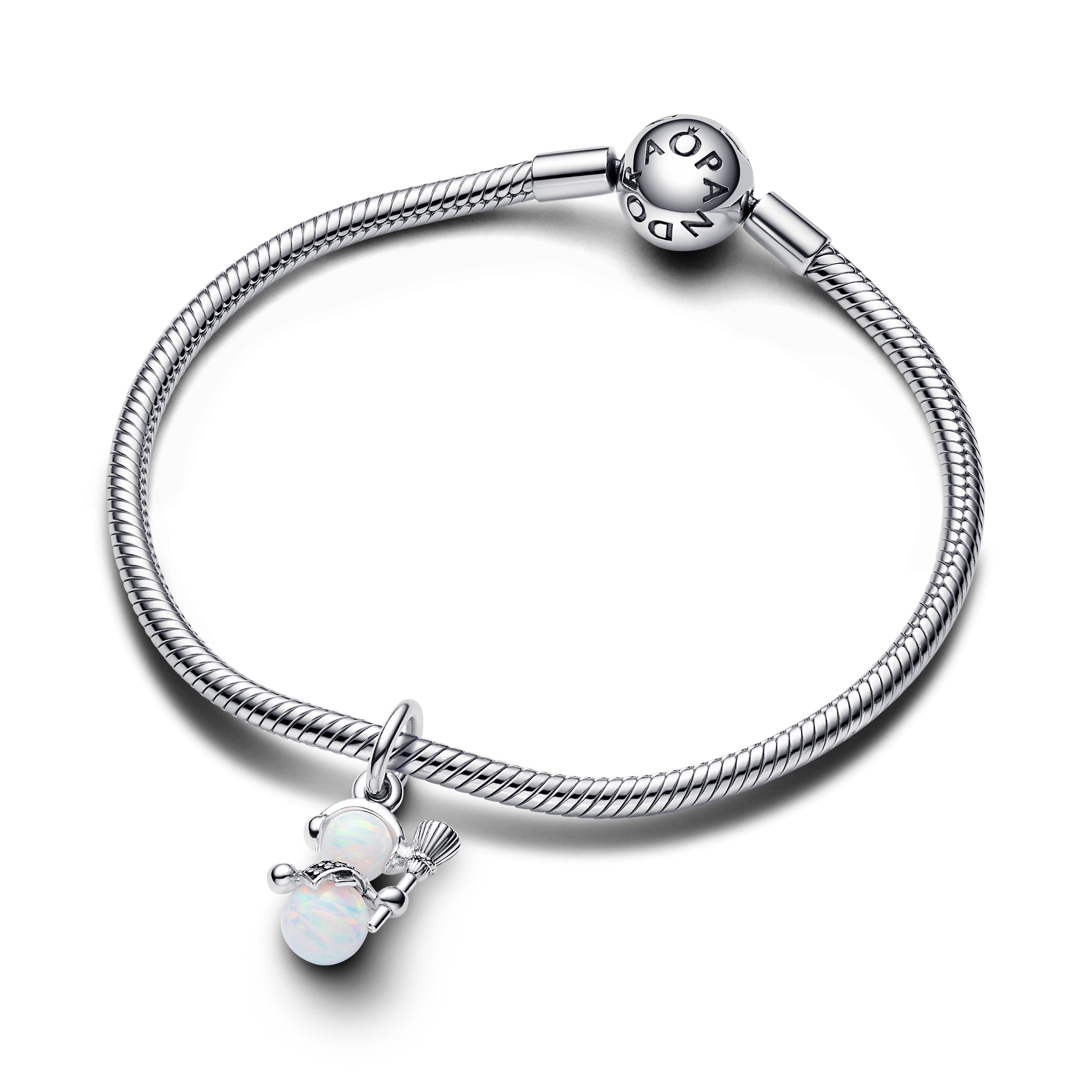 PANDORA Conta Pendente Boneco de Neve Opalescente (Ref. 792981C01 ...